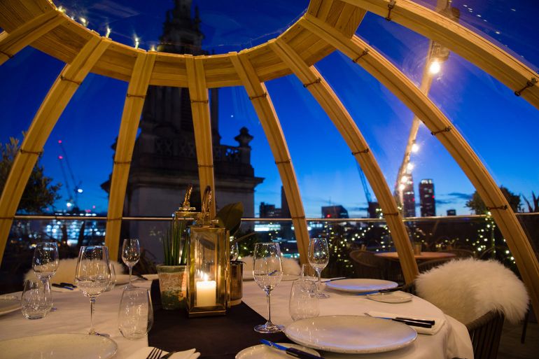 The Mercer Roof Terrace Launches Winter Igloo Pop-up