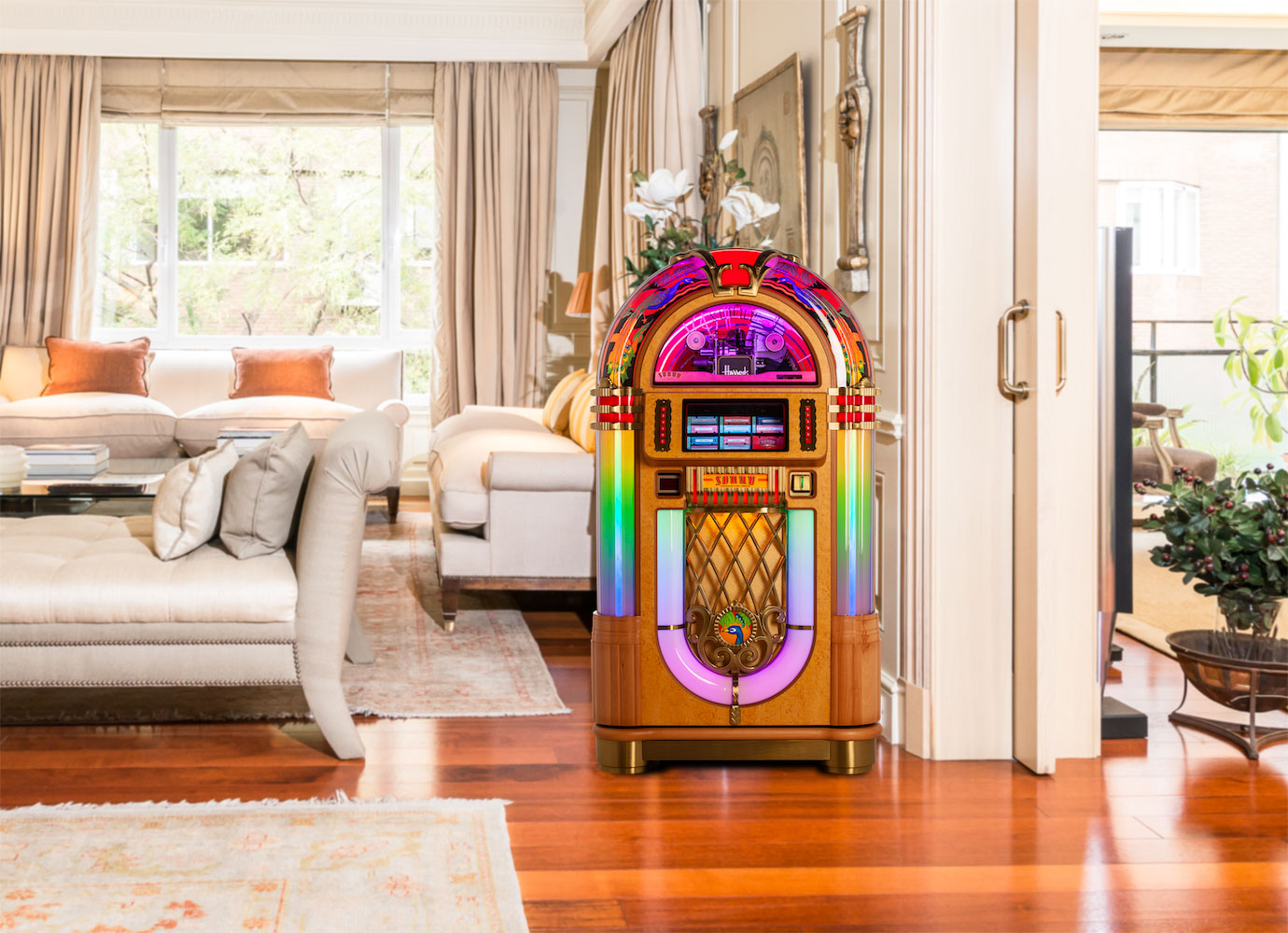 The Peacock, A Hand Crafted Luxury JukeBox Exclusively For Harrods