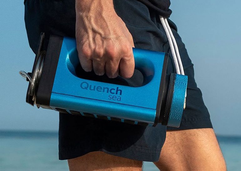 Quench Sea Emergency Device Turns Seawater Into Fresh Drinking Water
