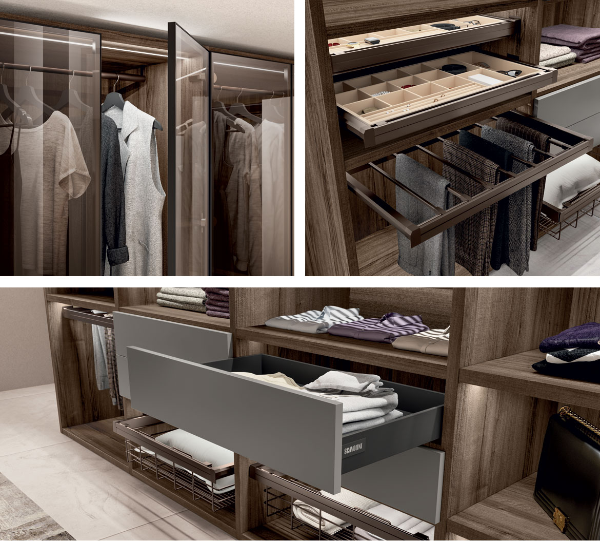 Scavolini Unveils Its New Modular Walk-in Wardrobe System