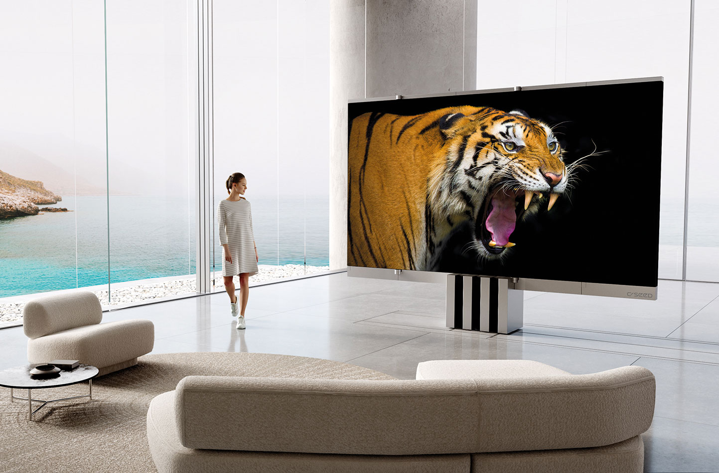 The C SEED M1 Foldable 165-Inch 4K MicroLED Television