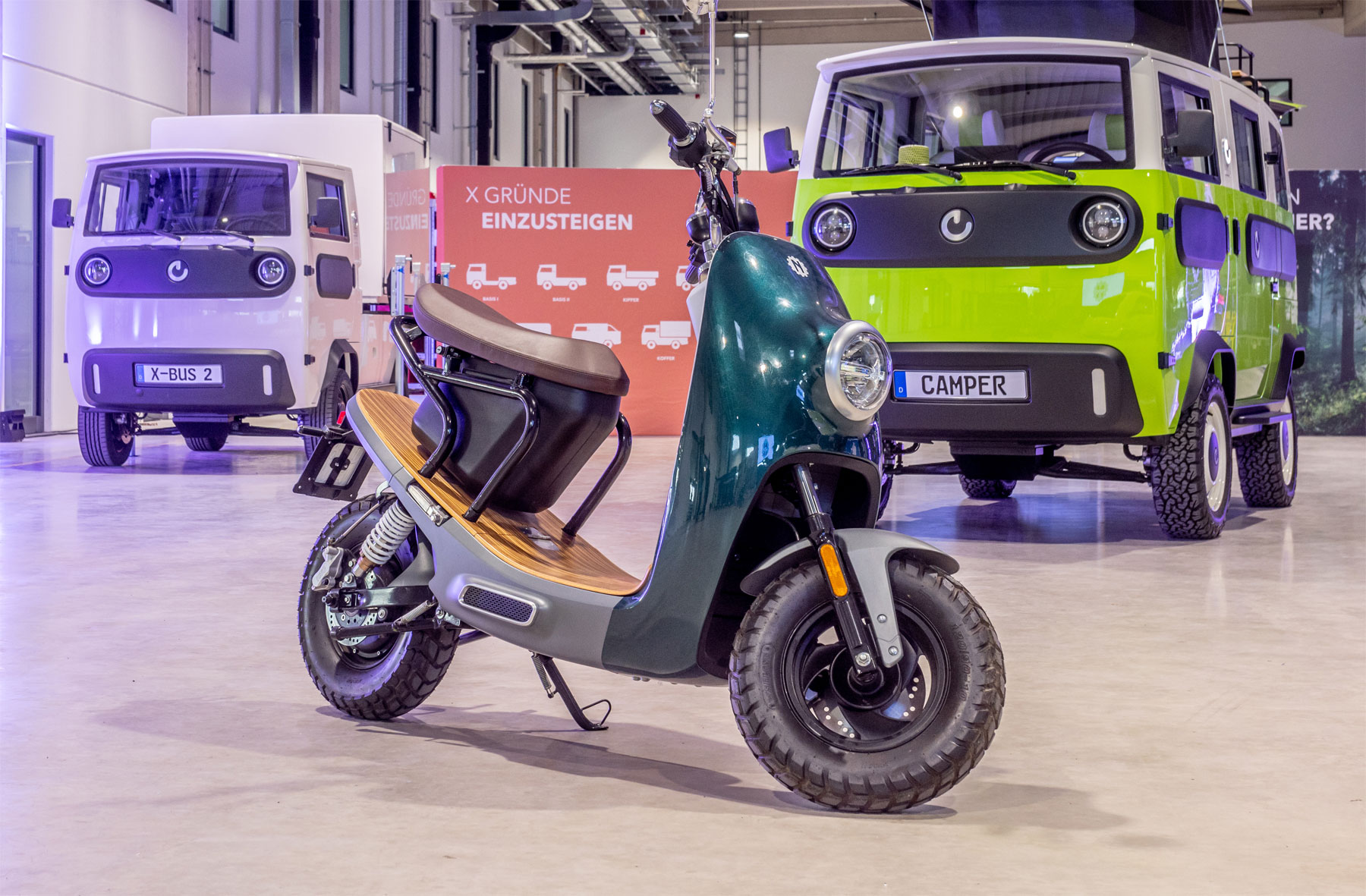 ElectricBrands New XBUS Camper, Evetta And Nito, Small But Perfectly Formed