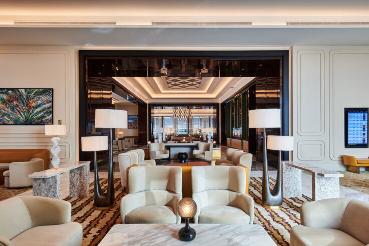 The Pearl Lounge At Bahrain International Airport By Champalimaud Design