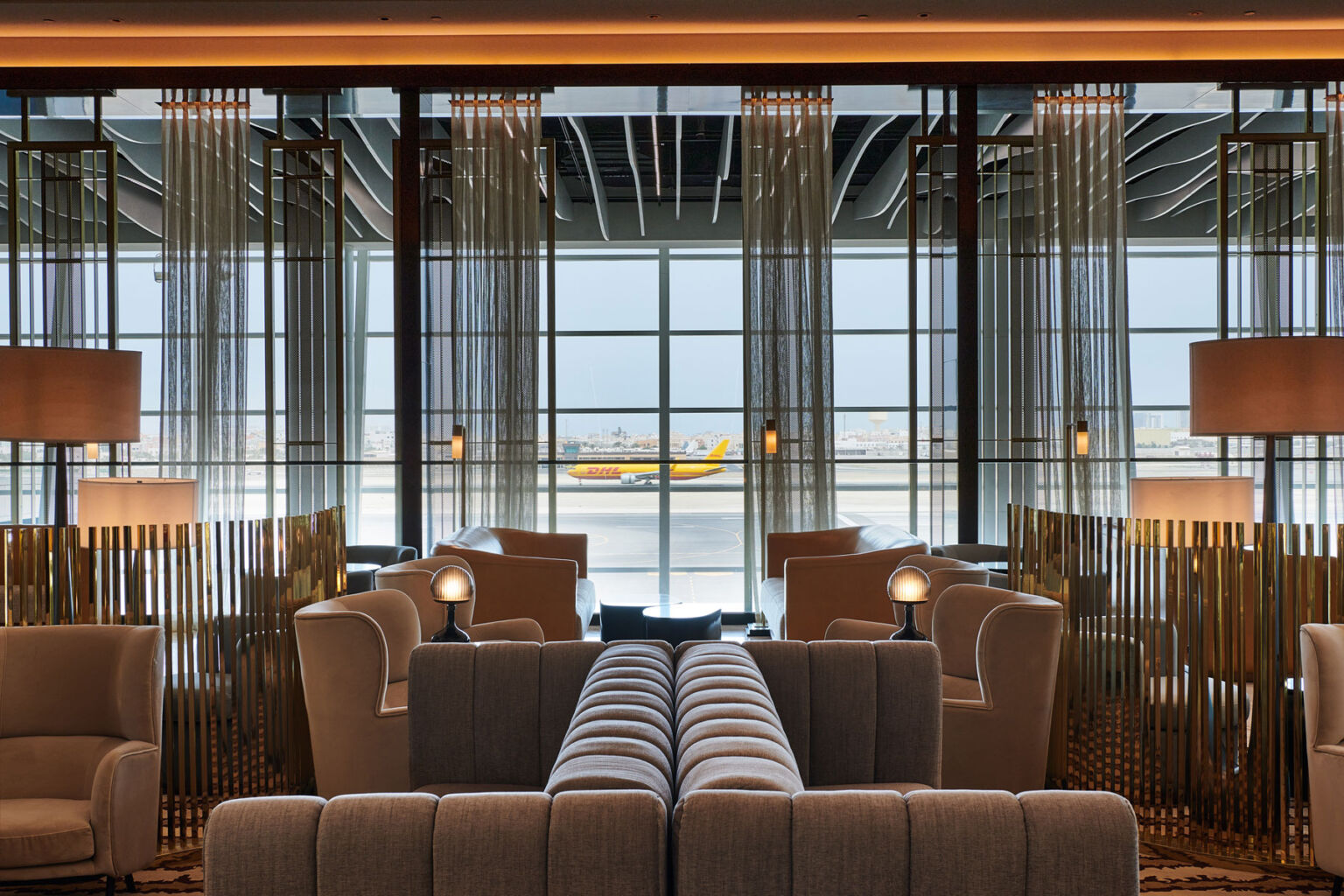 The Pearl Lounge At Bahrain International Airport By Champalimaud Design