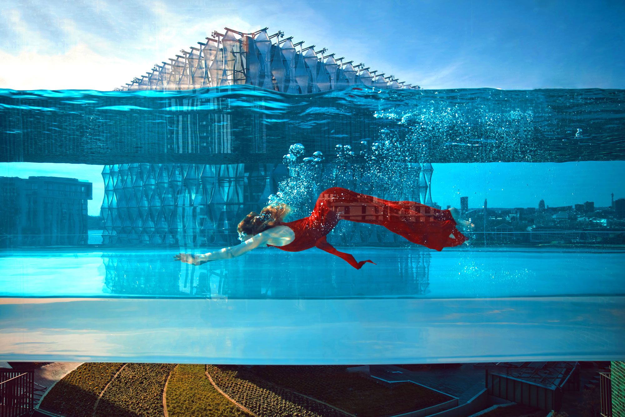 Embassy Gardens Nine Elms Swimming Pool | Fasci Garden