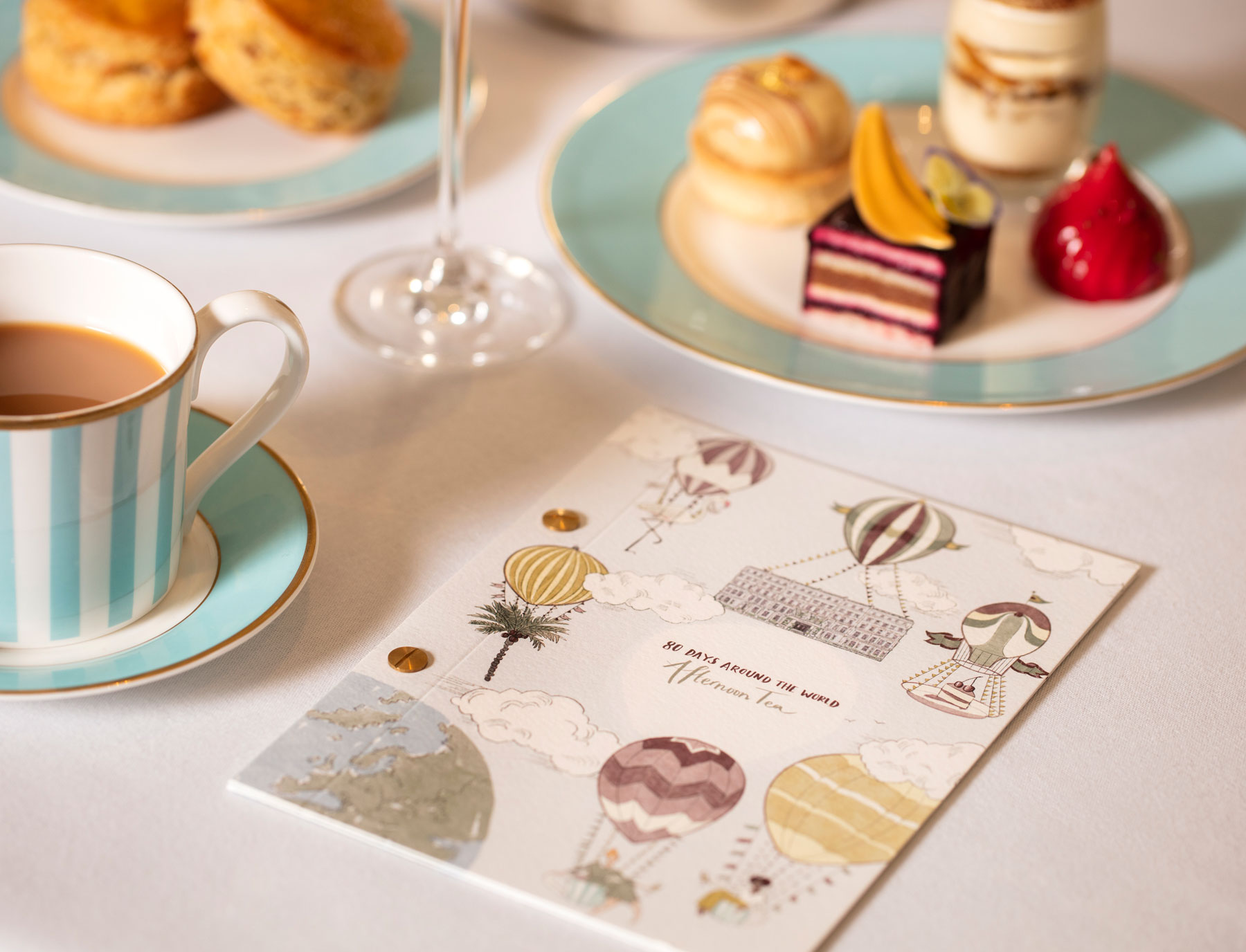 80 Days Around The World Afternoon Tea At The Kensington Hotel