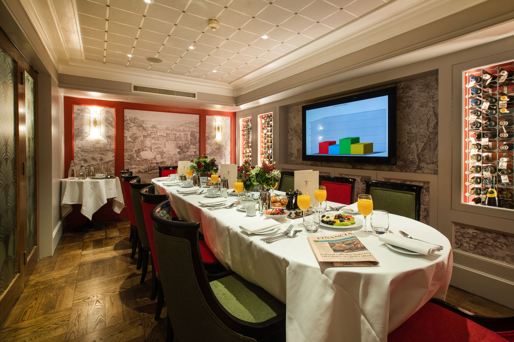 Renowned London Restaurant Franco's Unveils Refurbished Private Dining Room