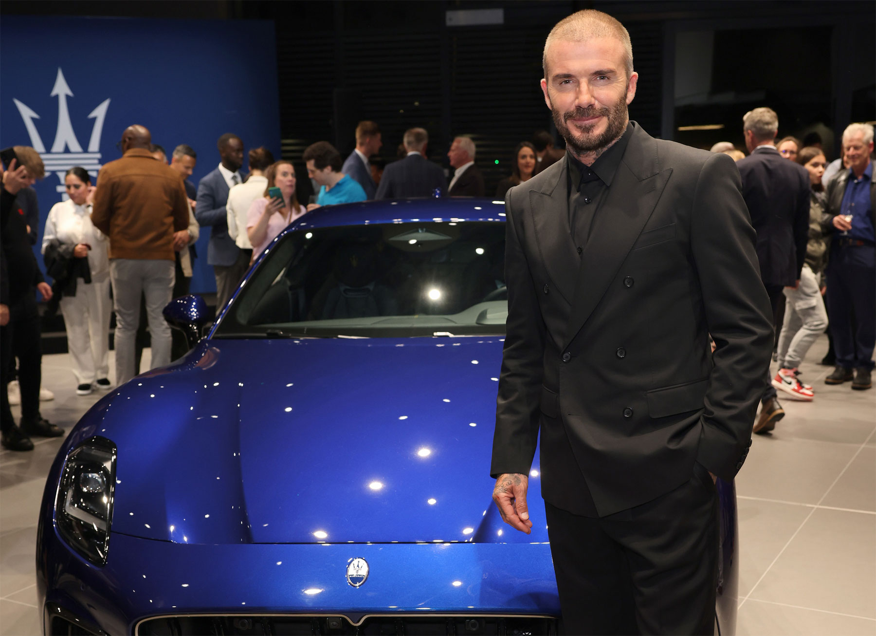 David Beckham Joins Maserati For The Opening Of Its First UK Concept Store