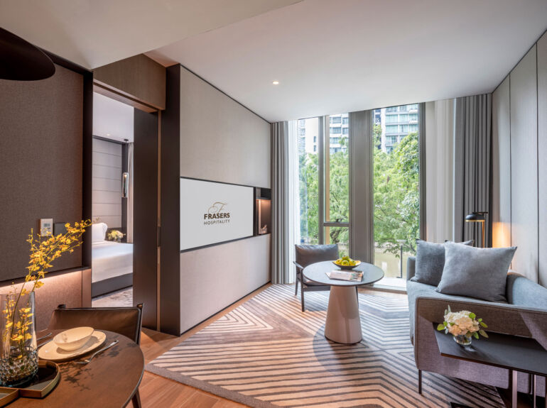 Inside Frasers Hospitality's Fraser Residence River Promenade In Singapore