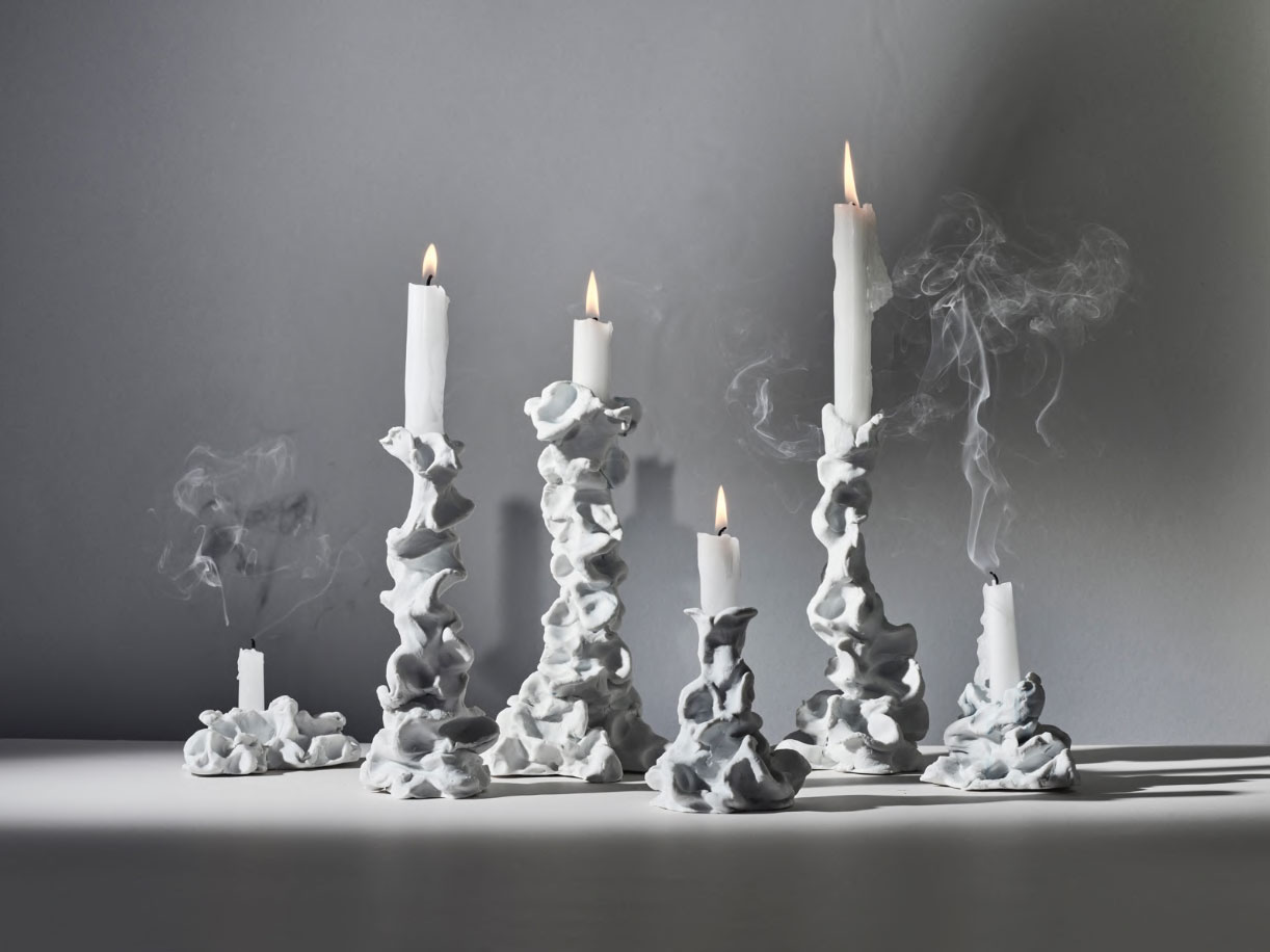 Artist Rolf Sachs' Berührung Porcelain Candlestick Collection For ...