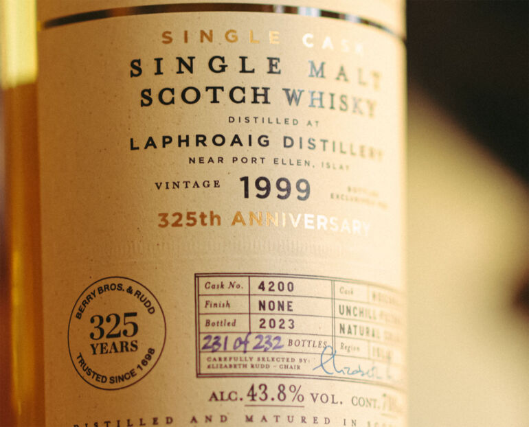 Berry Bros. & Rudd Celebrates 325 Years With Exclusive Laphroaig Bottling