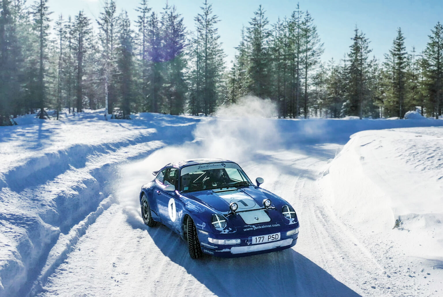 Experience The Thrill Of Ice-driving In Air-cooled Porsche 911s In Lapland